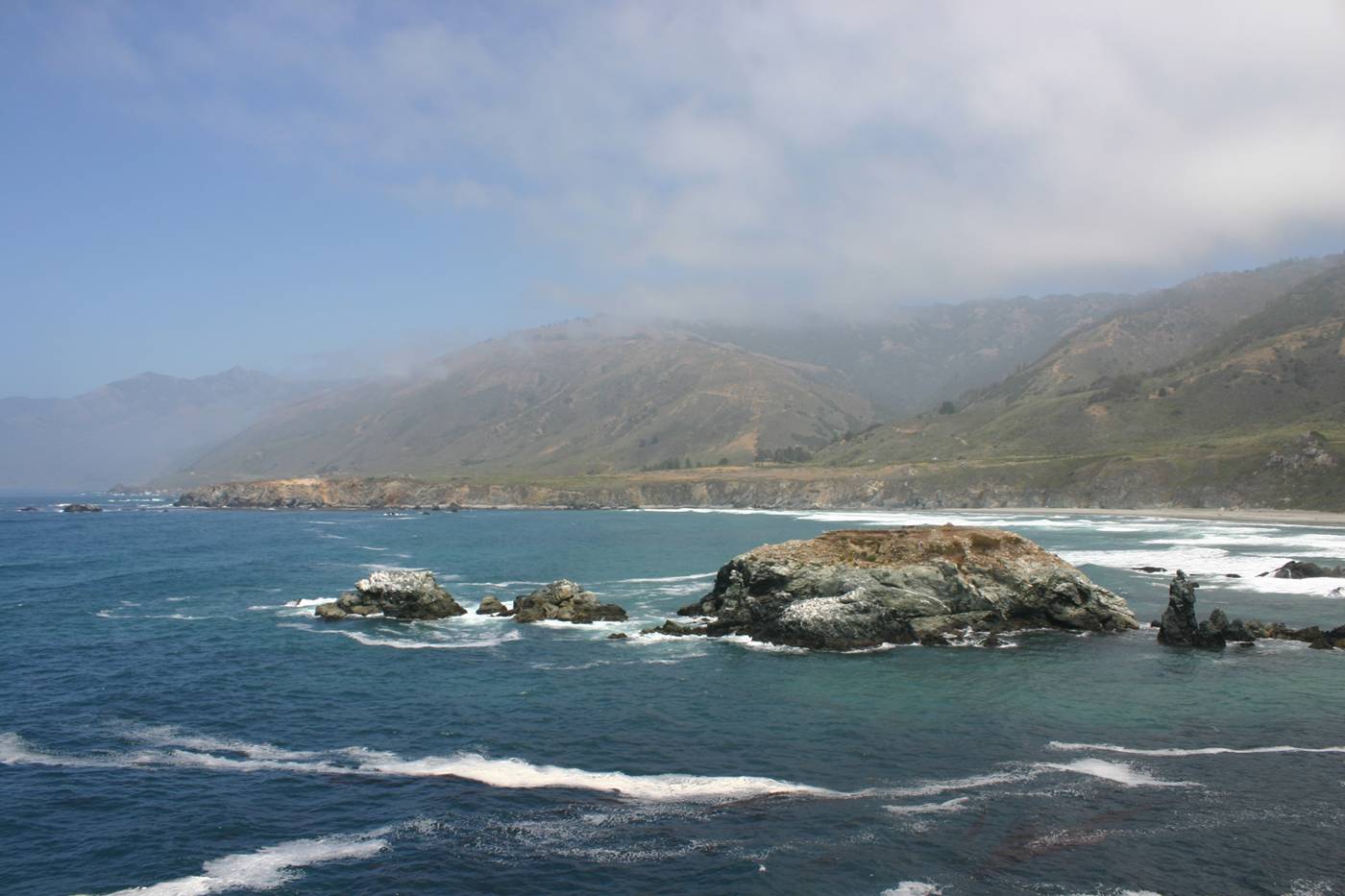 Jade Cove in Big Sur is known for its jade-hued cove overlooking the ocean
