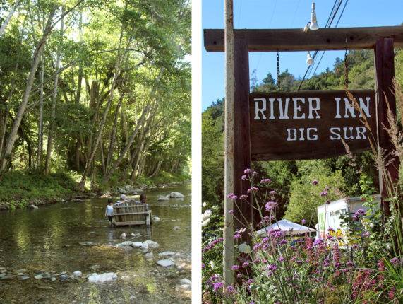 Dine in a river bed at the River Inn in the heart of Big Sur