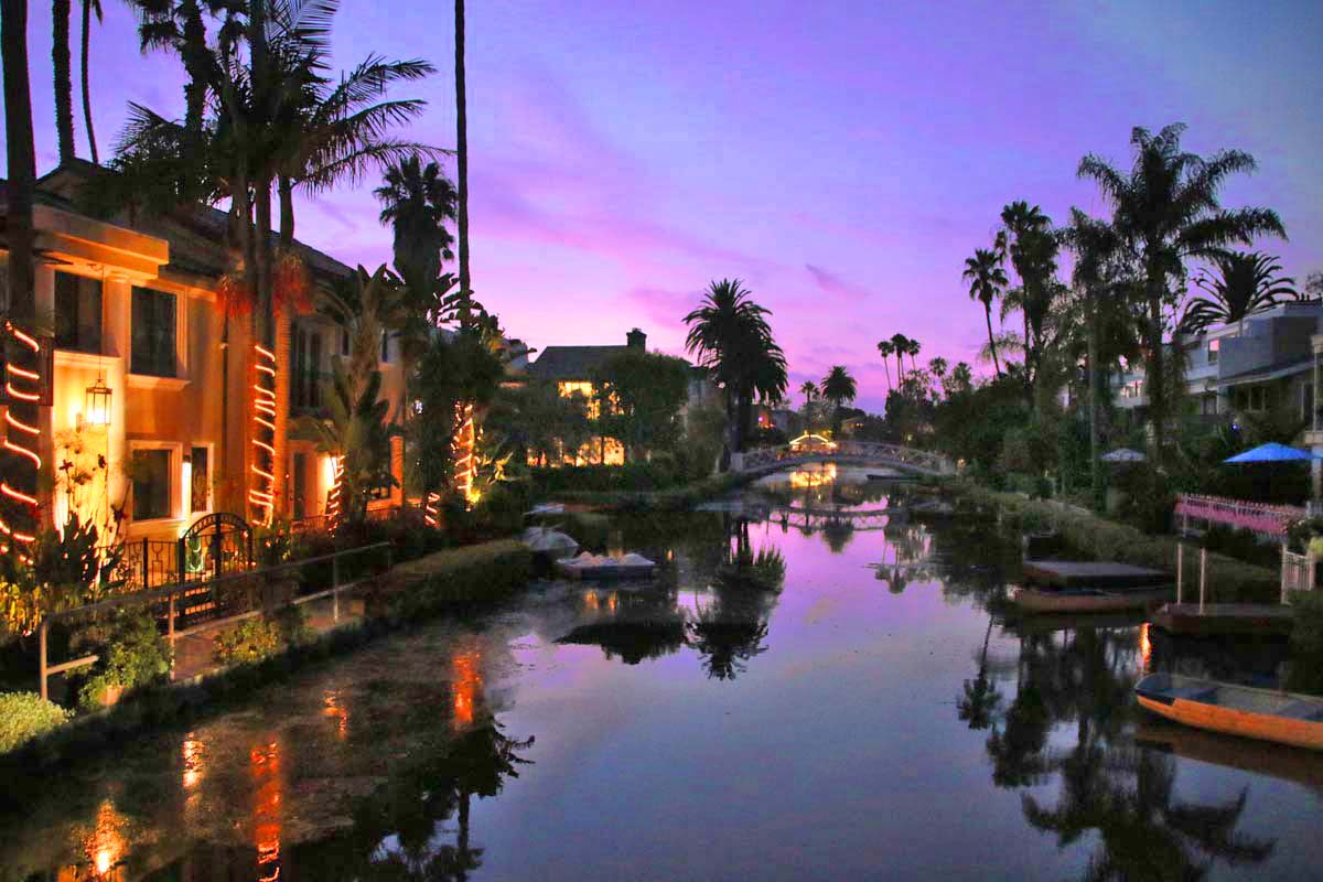Take a Romantic Stroll Around the Venice Beach Canals