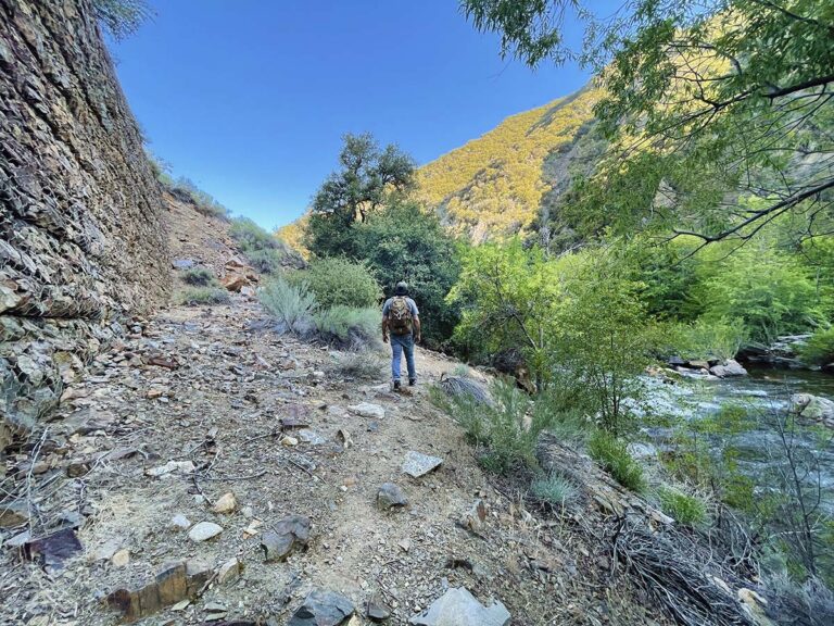 Johnsondale Bridge River Trail - Hidden California